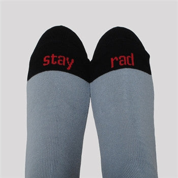 athletic socks - black/red with stache – basekamp / toddland