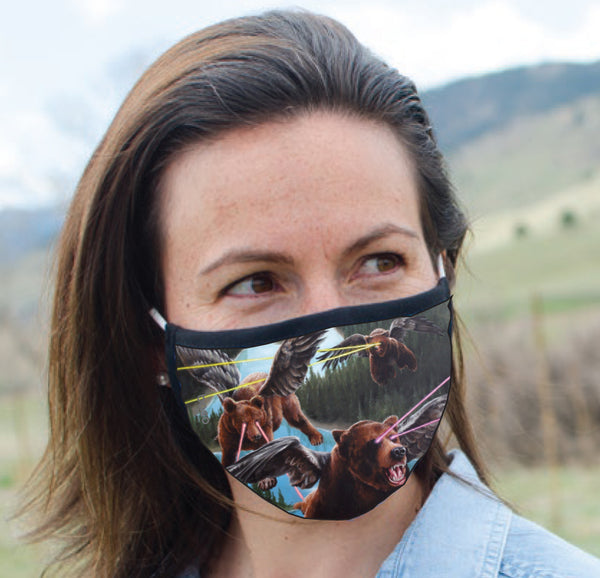 Synnibarr lazer bears adult FACE MASK - (ESTIMATED SHIP DATE 6/15 ...